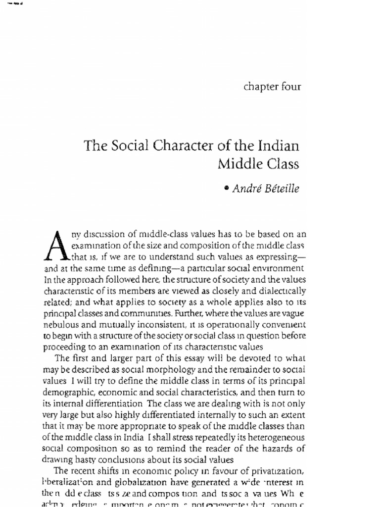 The Indian Middle Class Print | PDF