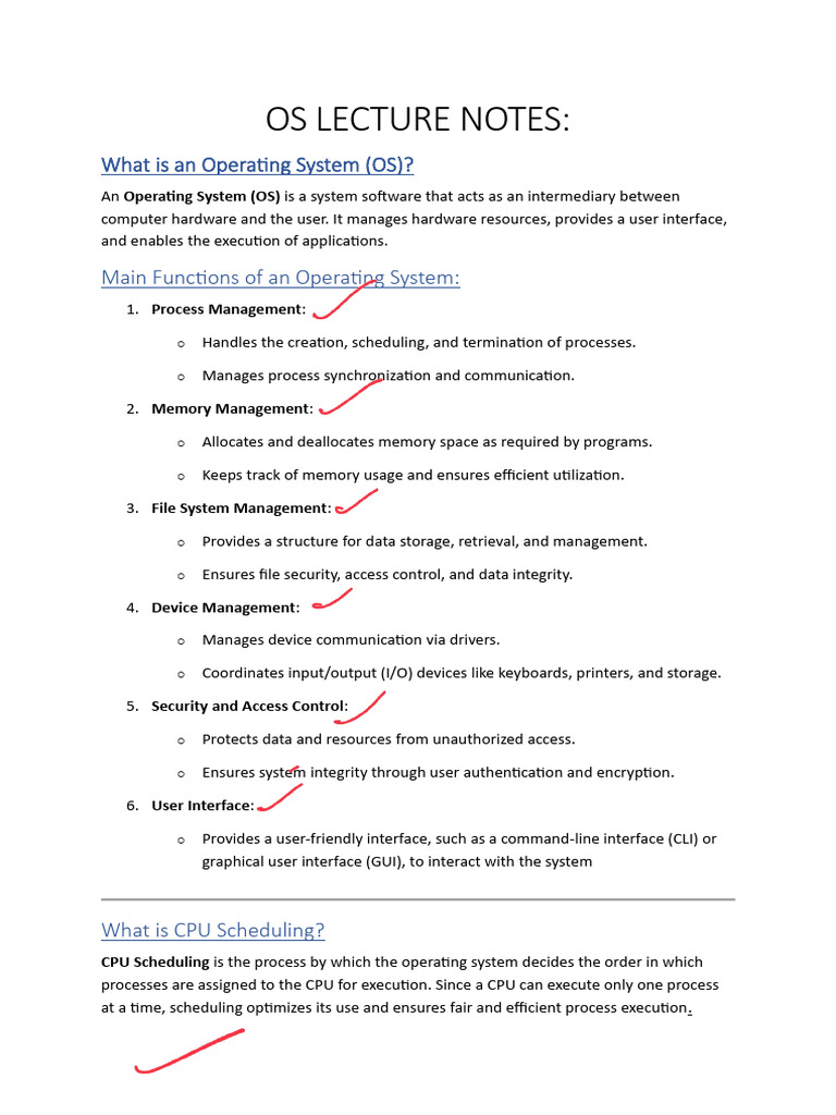 Understanding Operating Systems Functions | PDF | Thread (Computing) | Process (Computing)