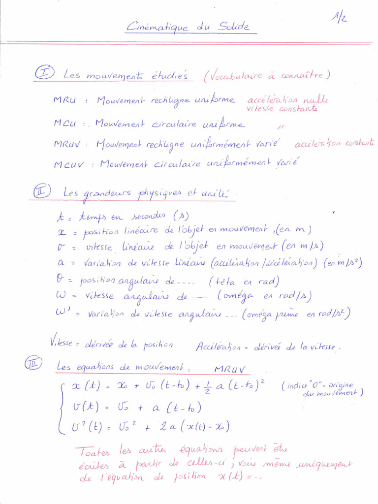 Cours Cin Solide Et Exo Type - 1 | PDF