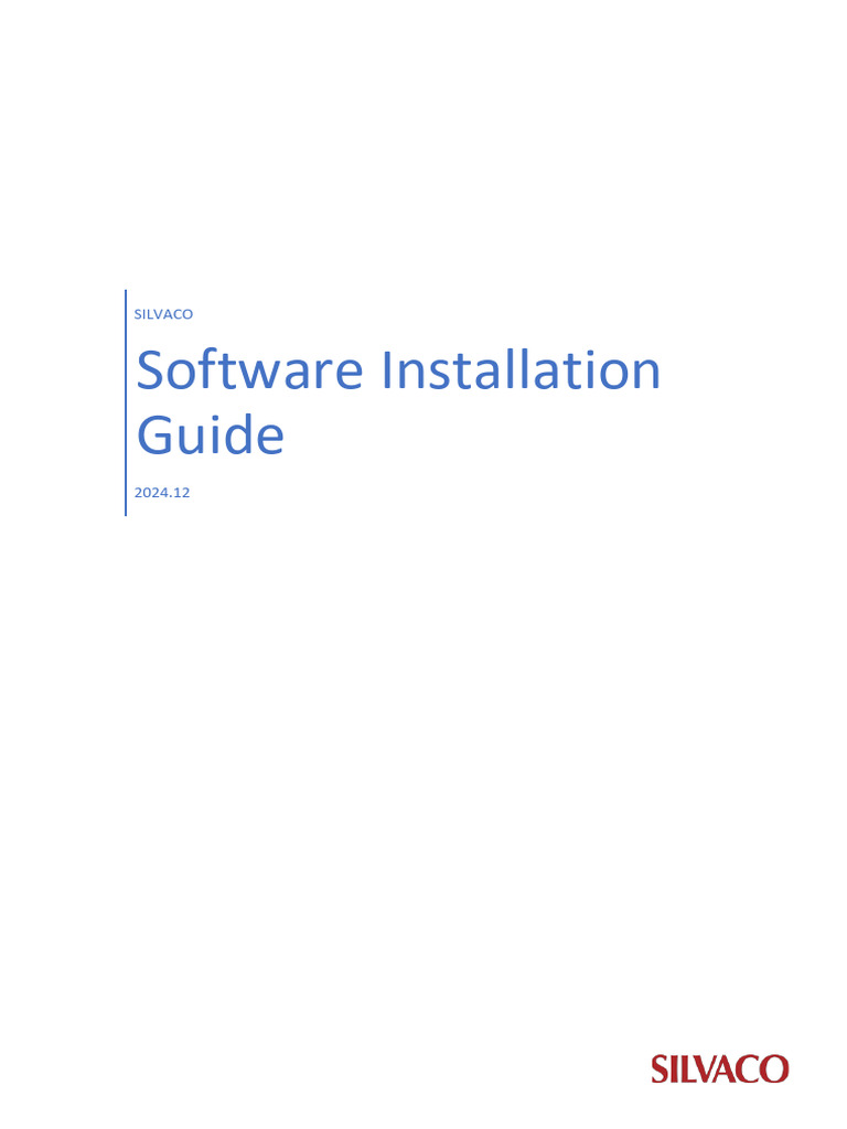 Silvaco Software Installation Instructions December 2024 | PDF | Command Line Interface ...