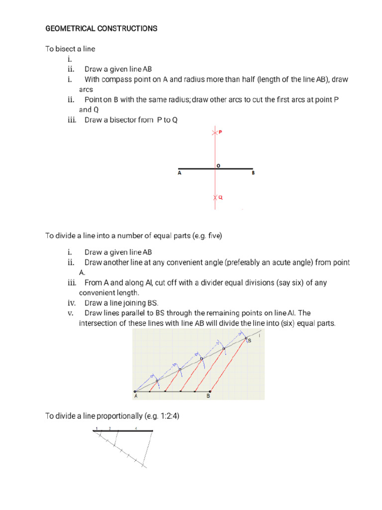 Geometrical Constructions PDF | PDF