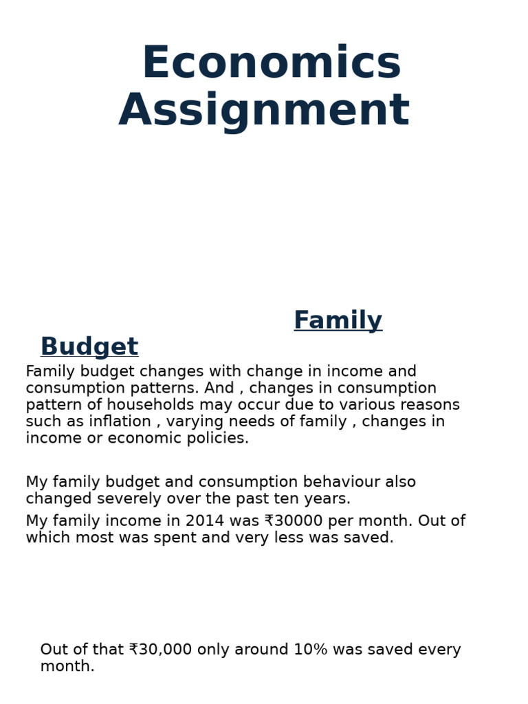 Economics Assignment 1 | PDF | Consumption (Economics) | Taxes