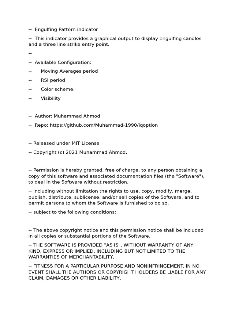 Engulfing Pattern Indicator | PDF | Copyright | Software