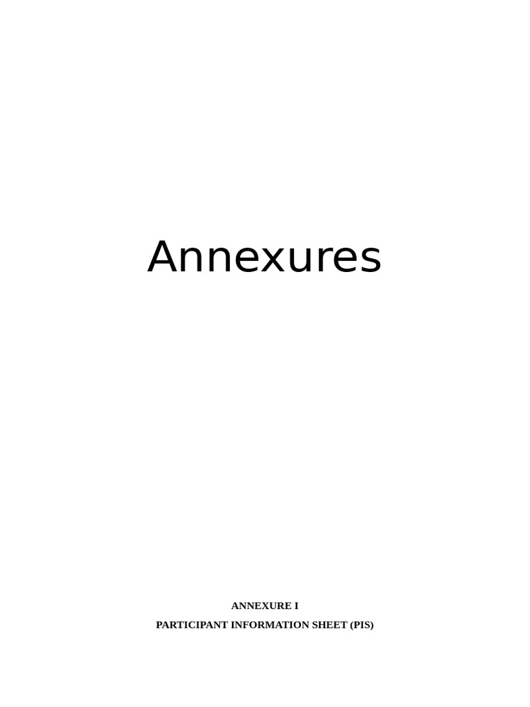 Annexure | PDF