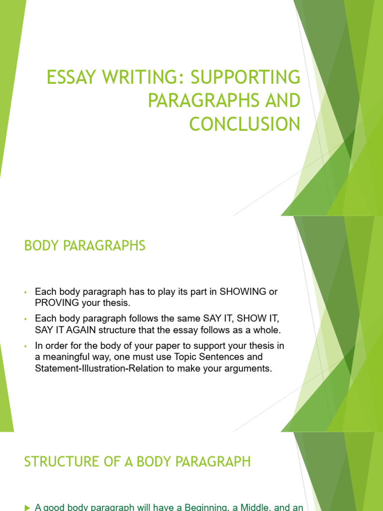Supporting & Concluding Paragraphs | PDF