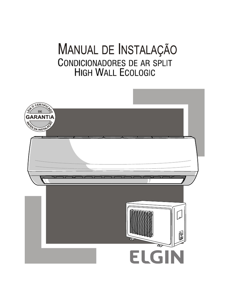 Ar Condicionado Split Hi Wall Elgin Eco Logic 24000 Btus Quente e Frio ...