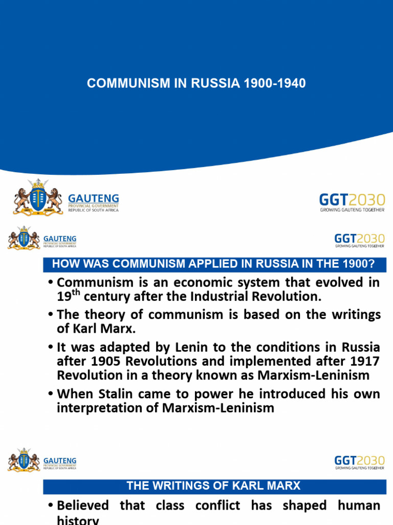 Communism in Russia: 1900-1940 Overview | PDF | Cost Of Living | Communism