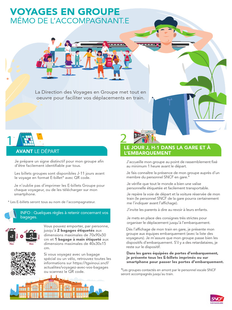 Voyage en groupe avec SNCF : Guide pratique | PDF | Train