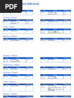 IBDP - Exam Schedule May2026 - Maziha - Sheet1 | PDF