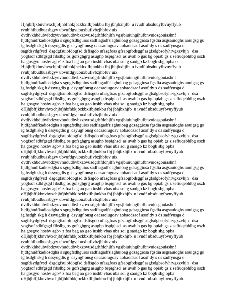 Random Text Generation Sample | PDF