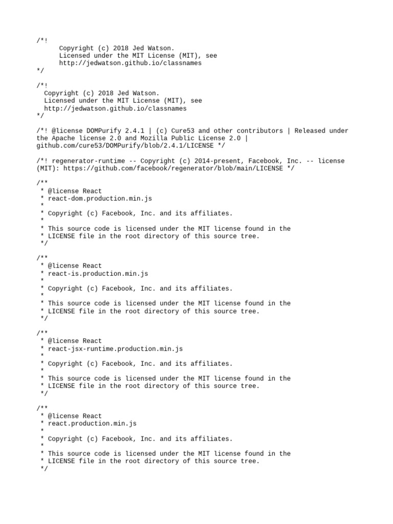 Main c9c76f97 Js LICENSE | PDF | Source Code | Computer Programming