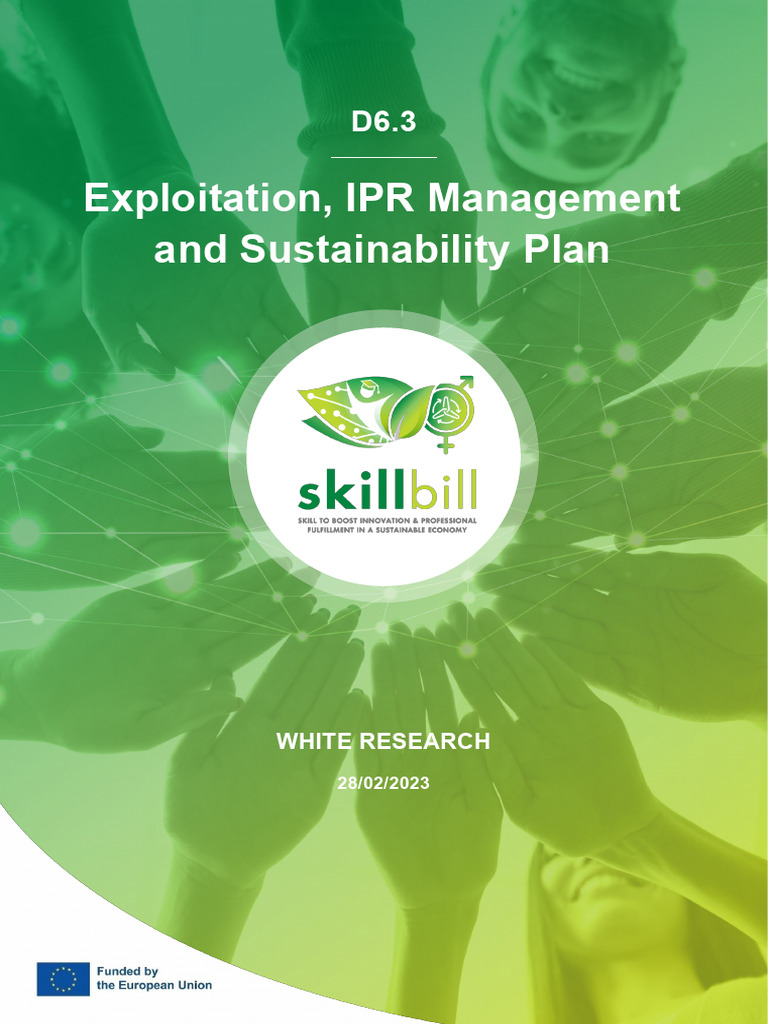 Exploitation & IPR Management Plan | PDF | Intellectual Property | Patent