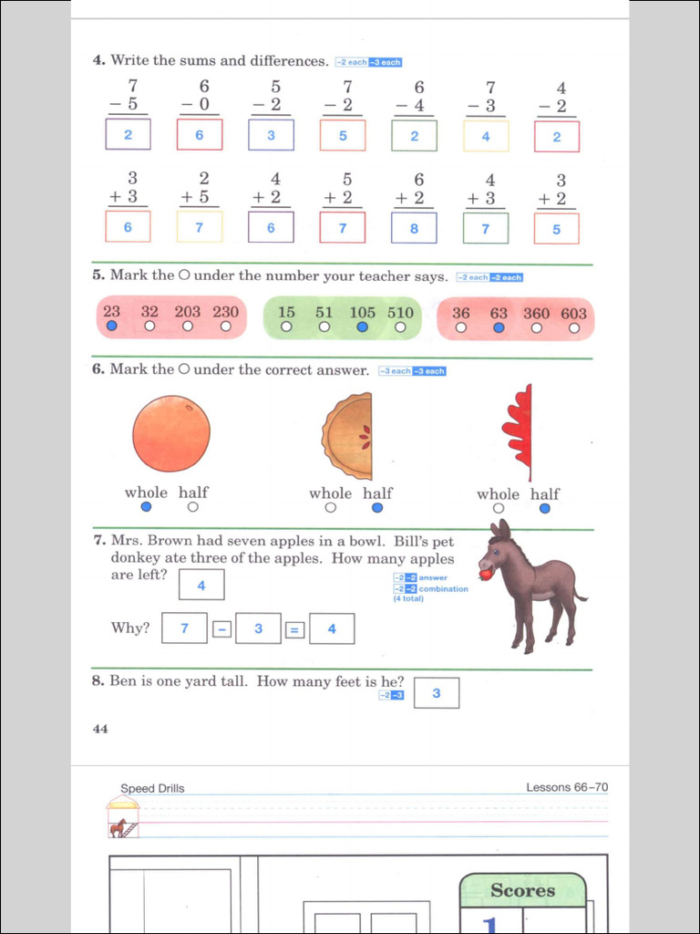 Arithmetic 1 Tests and Speed Drills Teacher Key 2nd Edition Abeka ...