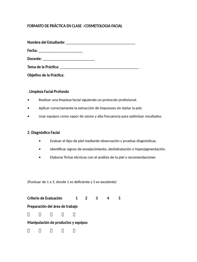 FORMATO DE PRÁCTICA EN CLASE | PDF