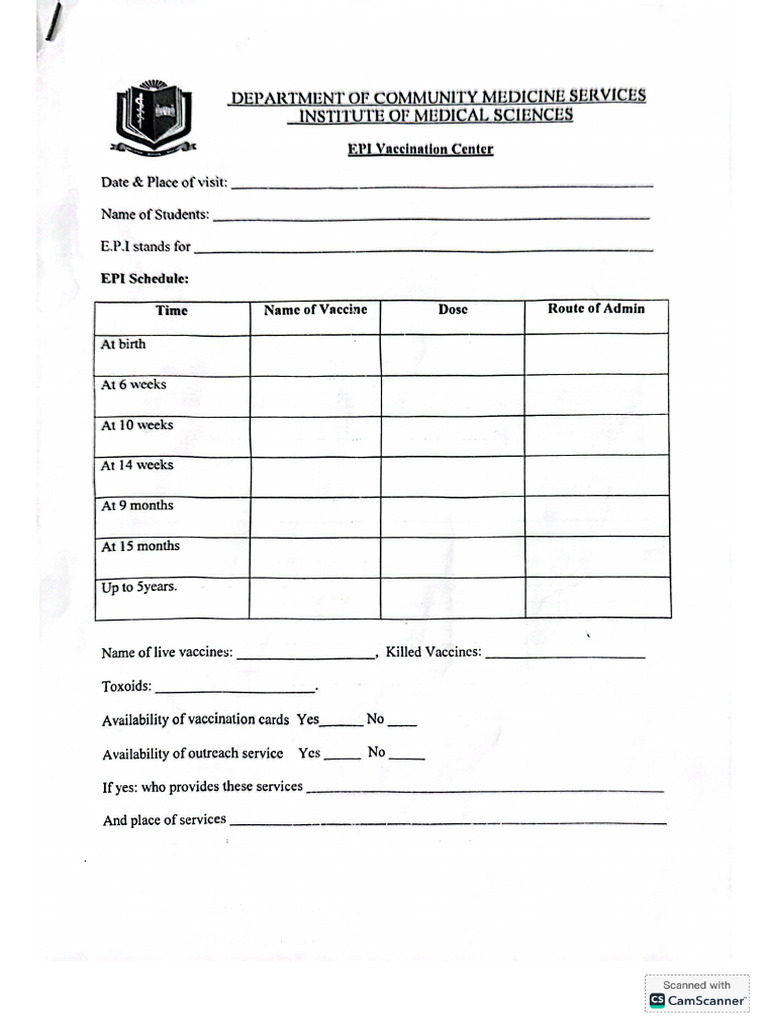 School Health Performa-1 | PDF