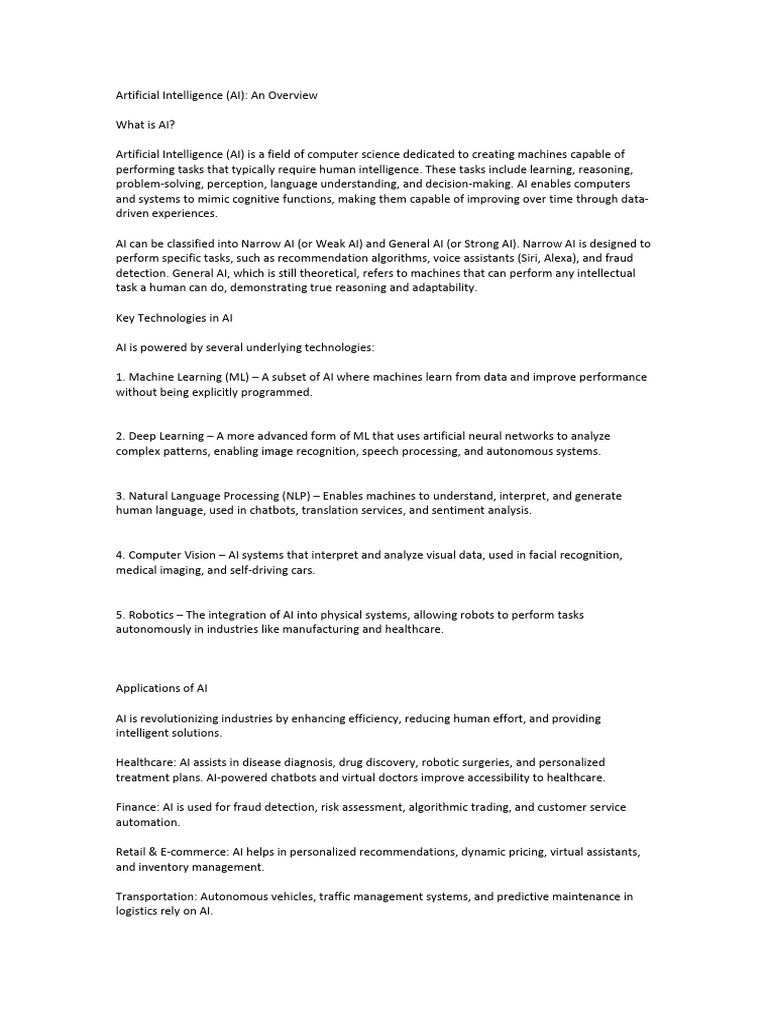 Artificial Intelligence | PDF | Artificial Intelligence | Intelligence ...