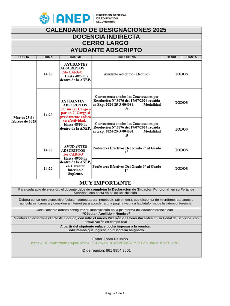 Coded Calendario Ayudante Adscriptos 25 Febrero | PDF | ciberespacio ...