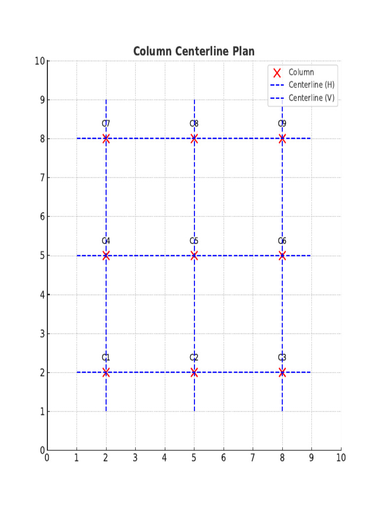 Column Centerline Drawing | PDF