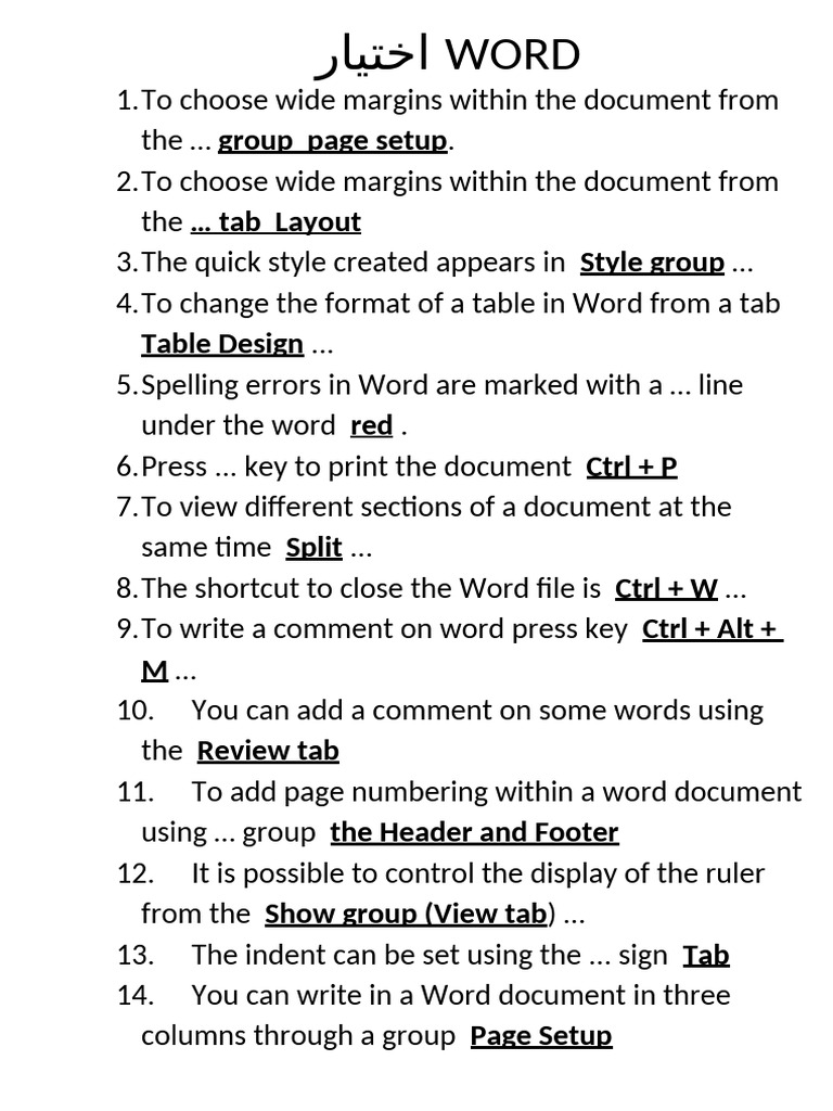 Word Document Formatting Tips | PDF | Page Layout | Software