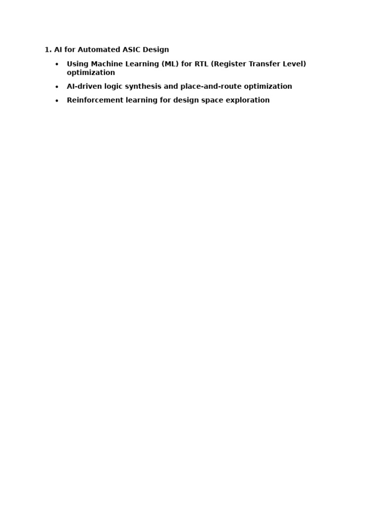 AI-Driven ASIC Design Techniques | PDF