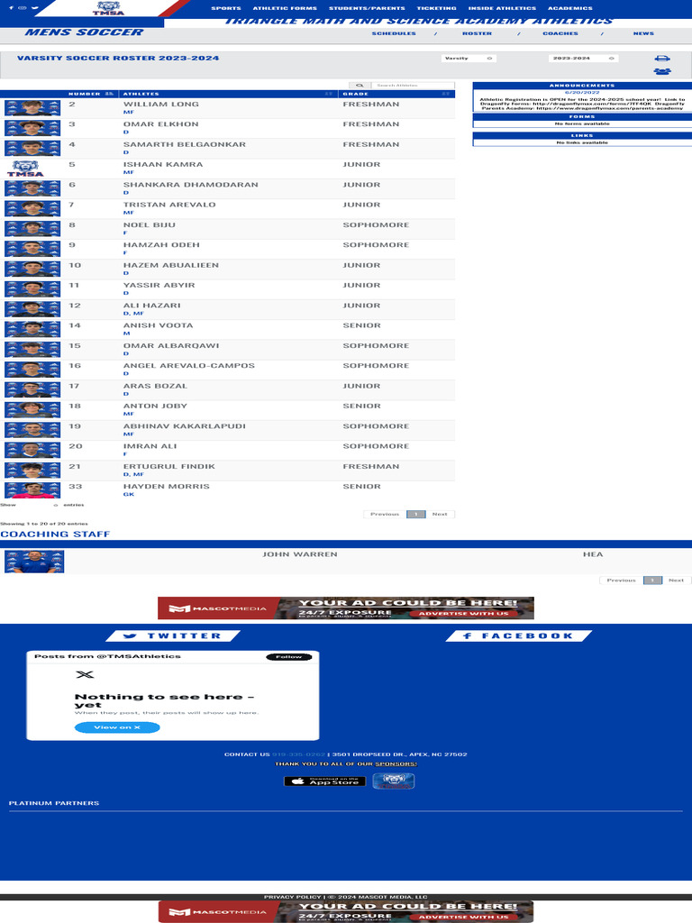 Triangle Math and Science Academy Soccer Mens 2 | PDF | Sports Rules ...