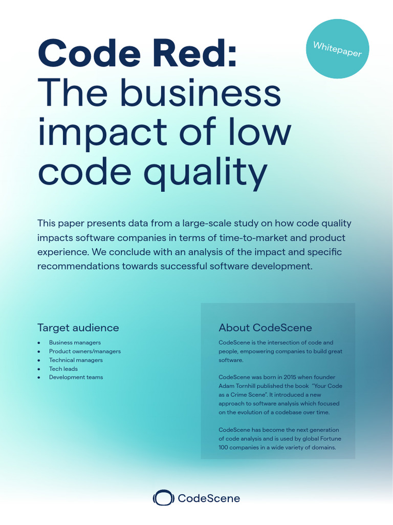 Business Impact of Low Code Quality | PDF | Software Quality ...