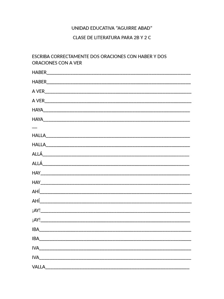 Ejercicios de Catacresis | PDF