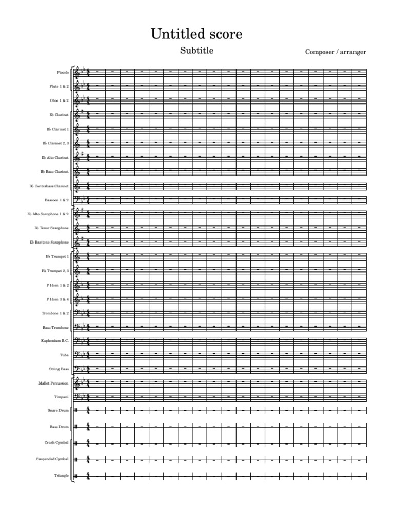 Concert Band Template | PDF