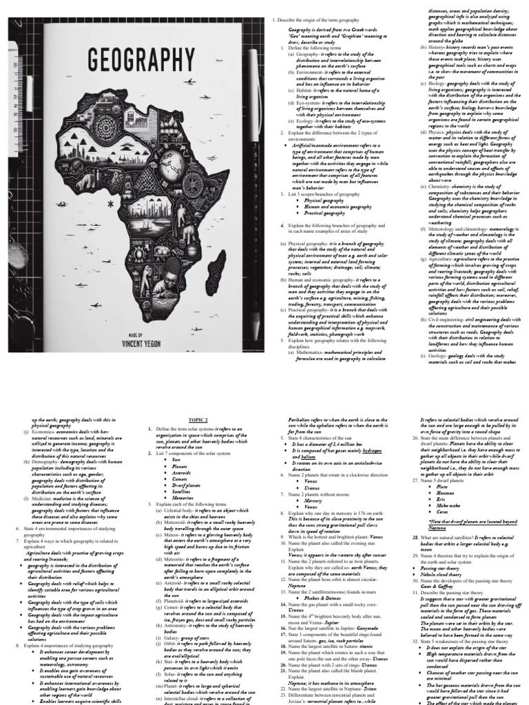 Geography 1 | PDF | Planets | Earth
