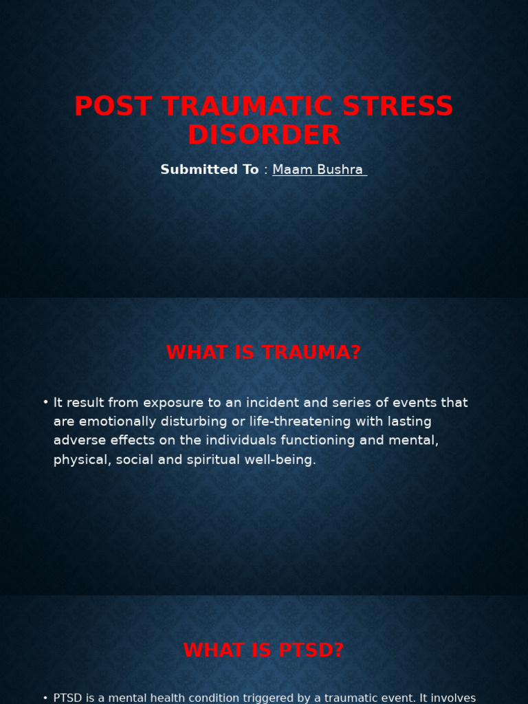 Understanding PTSD: Causes, Symptoms, and Types | PDF | Psychological ...