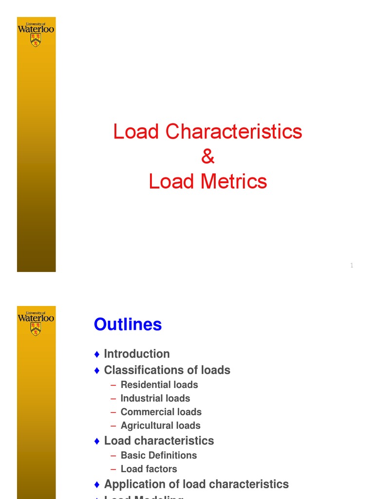 Load Characteristics | PDF | Electric Power | Electric Motor