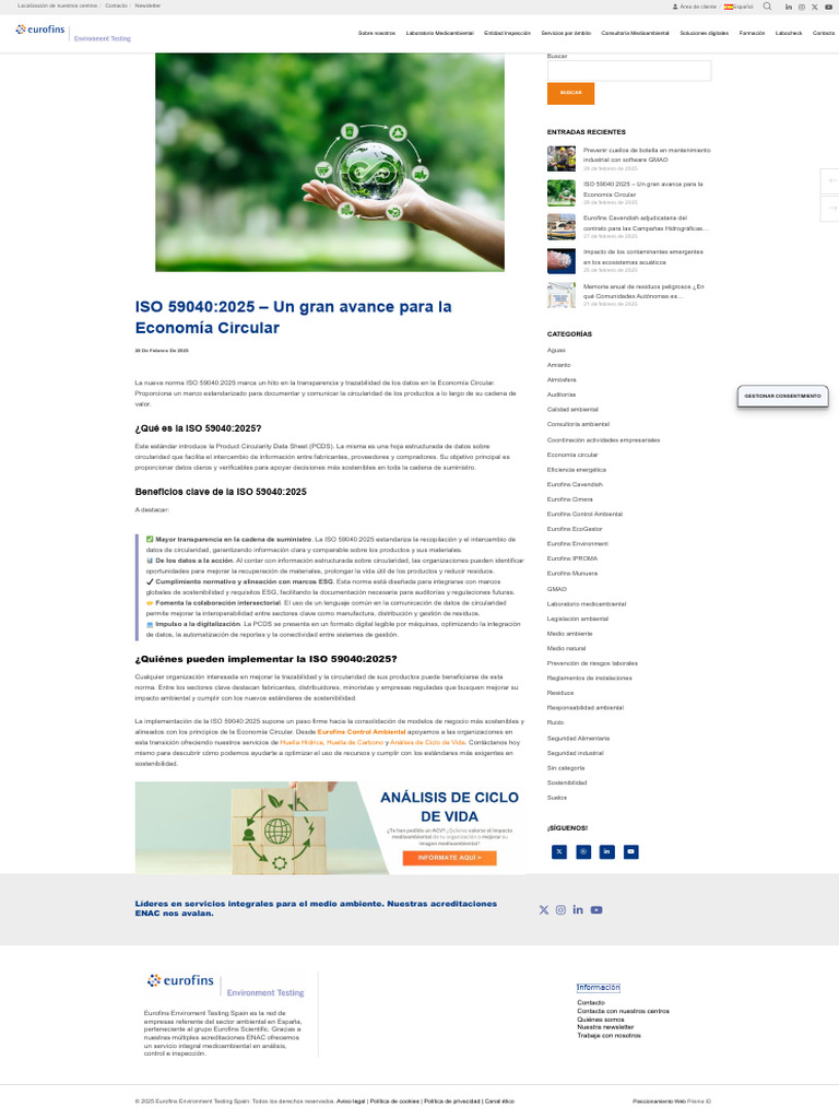 ISO 59040 - 2025 - Un Gran Avance para La Economía Circular | PDF ...