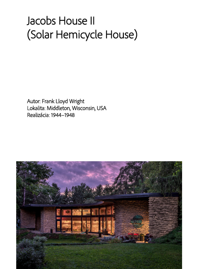 Jacobs House II | PDF