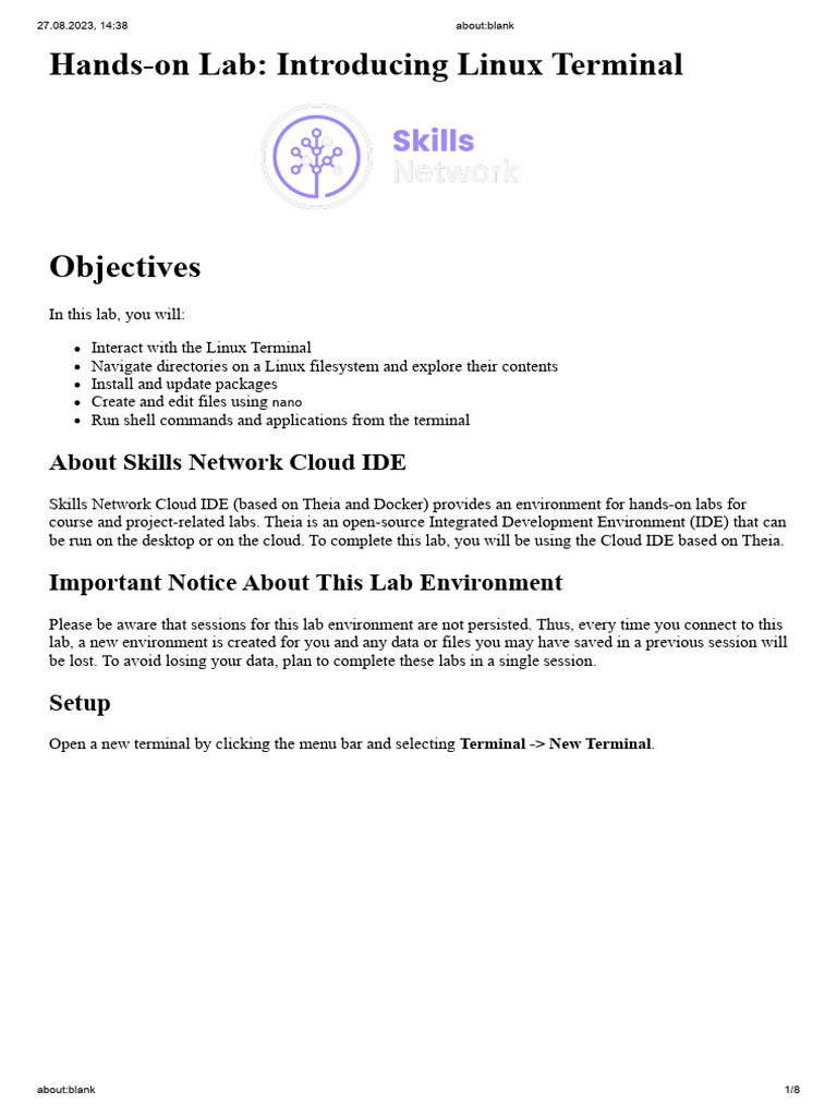 Linux Terminal Basics For Beginners Pdf Directory Computing Computer File