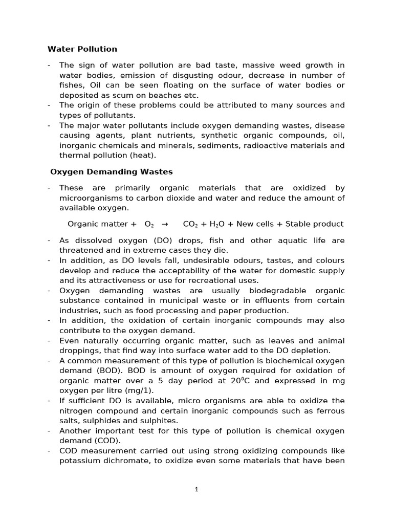 Water Pollution - 2 | PDF | Water Pollution | Water