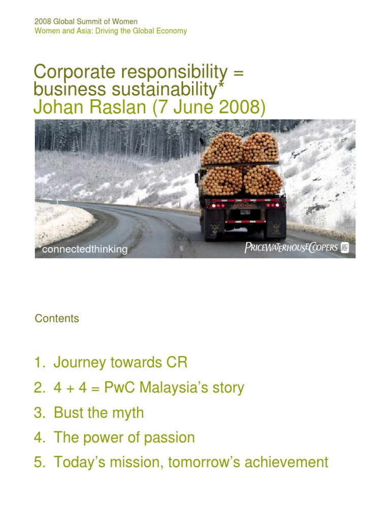 Johan Raslan Presentation | PDF | Corporate Social Responsibility ...