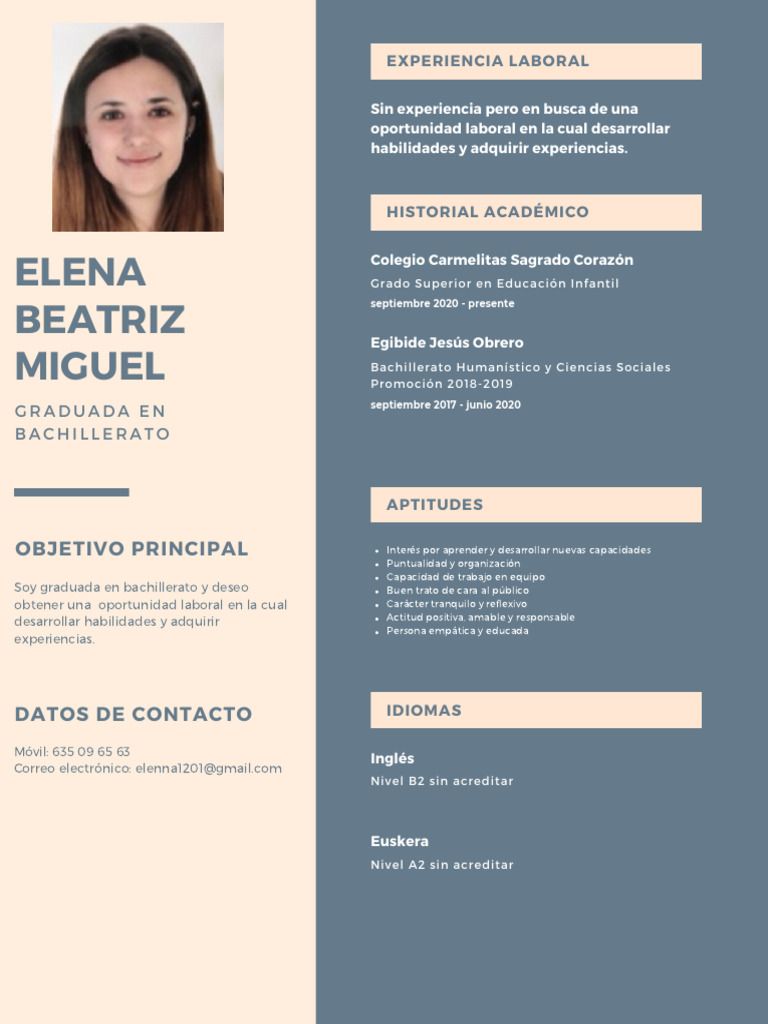 CV Elena Miguel | PDF