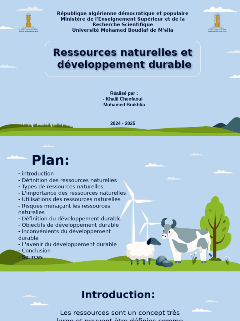 Ressources naturelles et durabilité | PDF | Environnement naturel ...