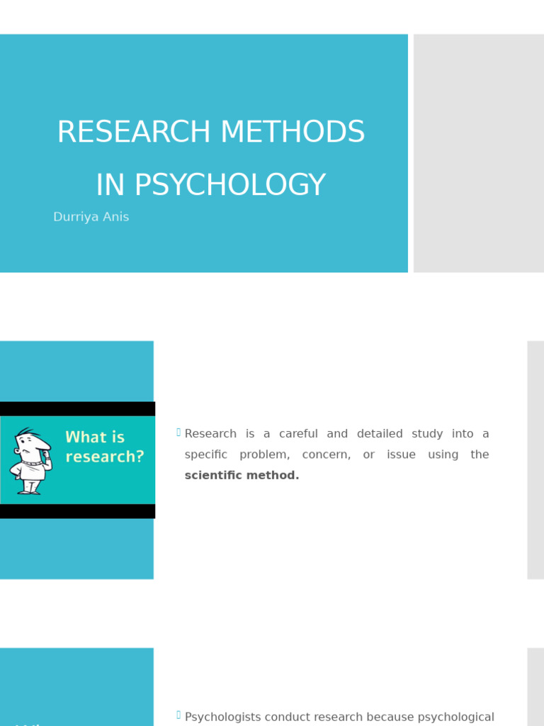 Psychology Research Methods Explained | PDF | Experiment | Theory