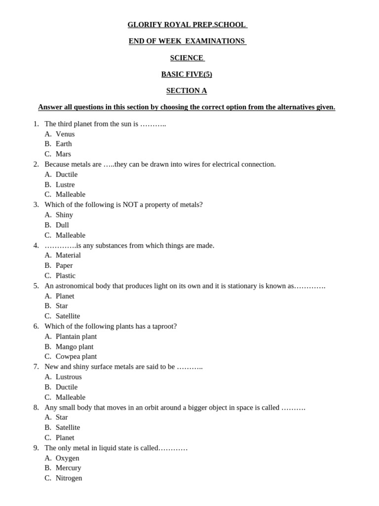 Science For First Term 2022 | PDF | Solubility | Nature
