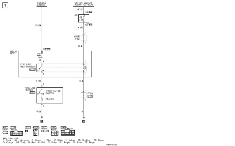 Fuel Line Heater Relay Diagram | PDF