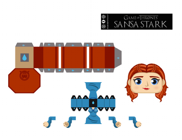 Sansa Stark T1 by Imagine Minipapercraft | PDF