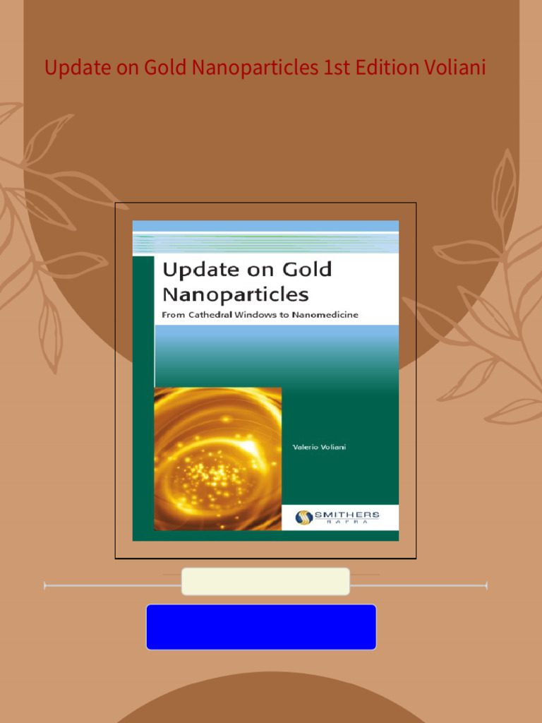 Update on Gold Nanoparticles 1st Edition Voliani - The full ebook ...