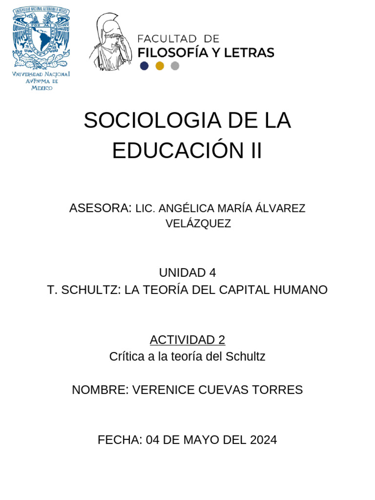 Act2 Uni4 VereniceCuevas | PDF | Capital humano | Capital (economía)
