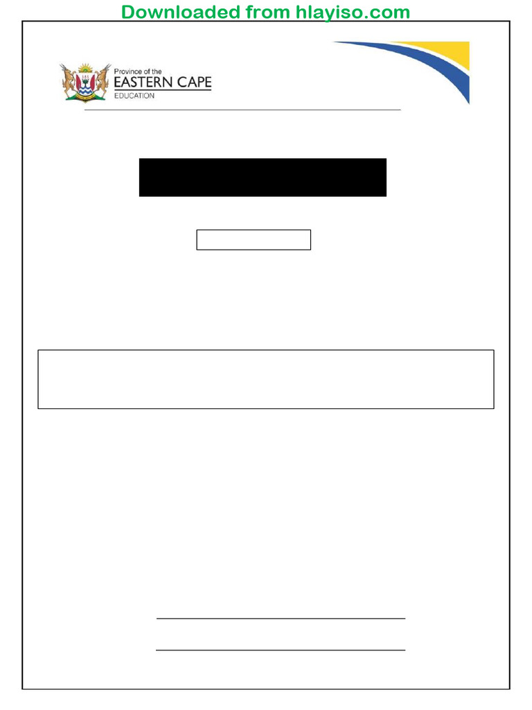 CAT P2 GR11 MEMO NOVEMBER 2022 - English - Hlayiso - Com | PDF ...