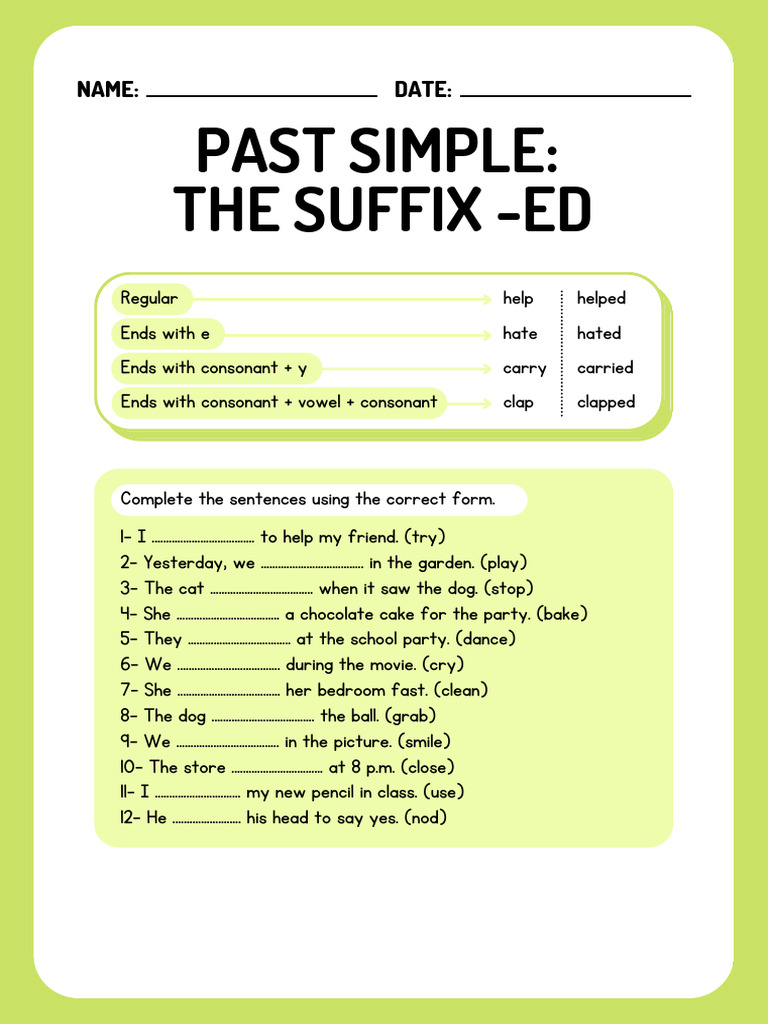 Suffix - Ed | PDF