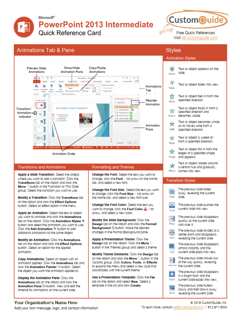 W - Cusb77 Card Summary For Powerpoint 2013 | PDF | Microsoft Office ...