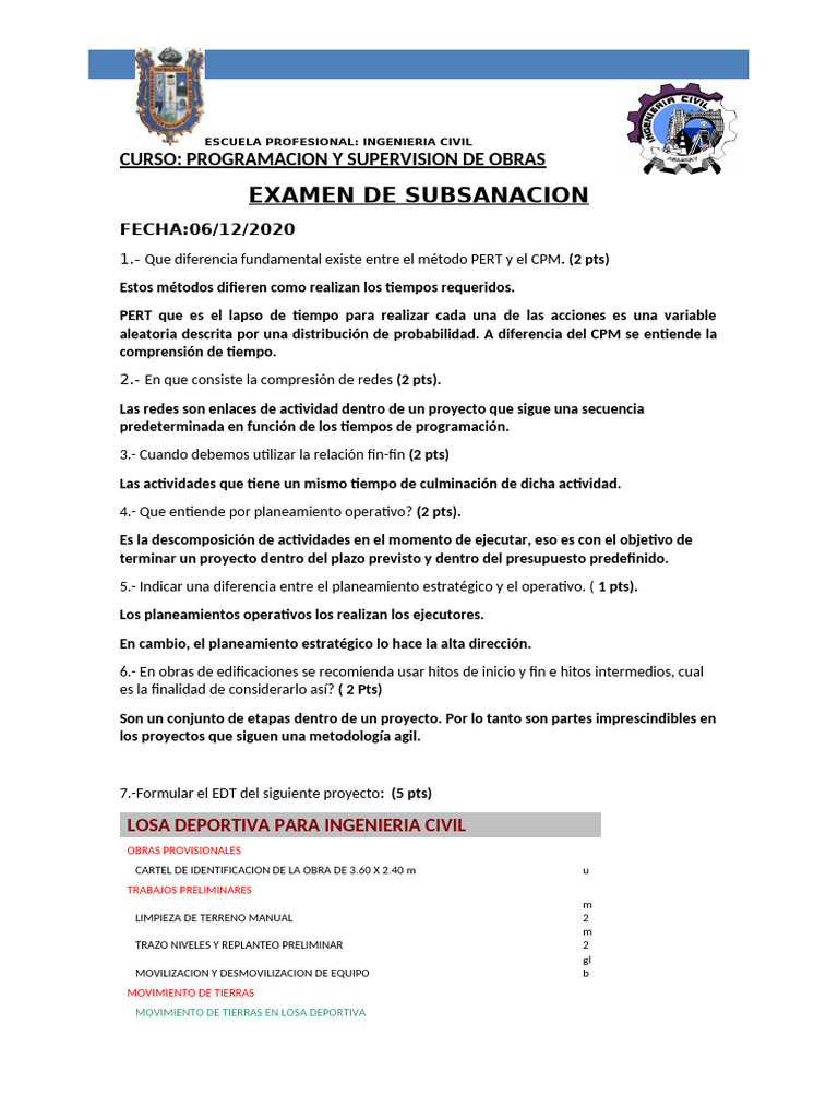 Programacion y Supervision de Obras | PDF | Pensamiento sistémico | Ingeniería