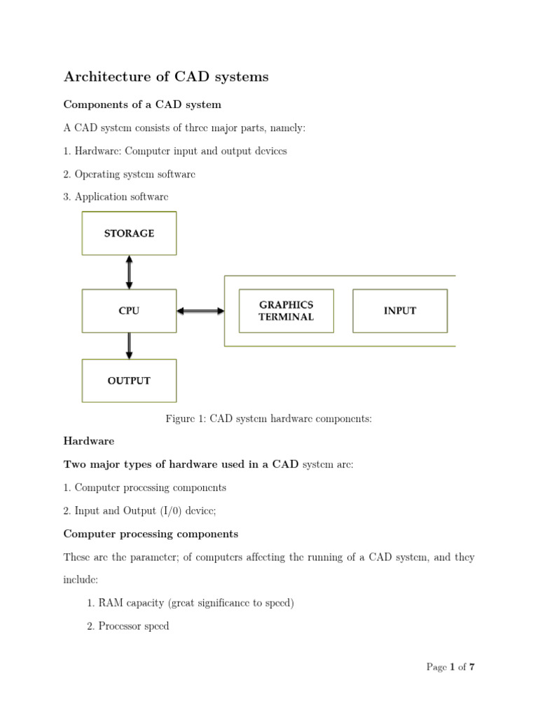 CAD-Architecture of CAD Systems | PDF | Computer Aided Design | Input/Output