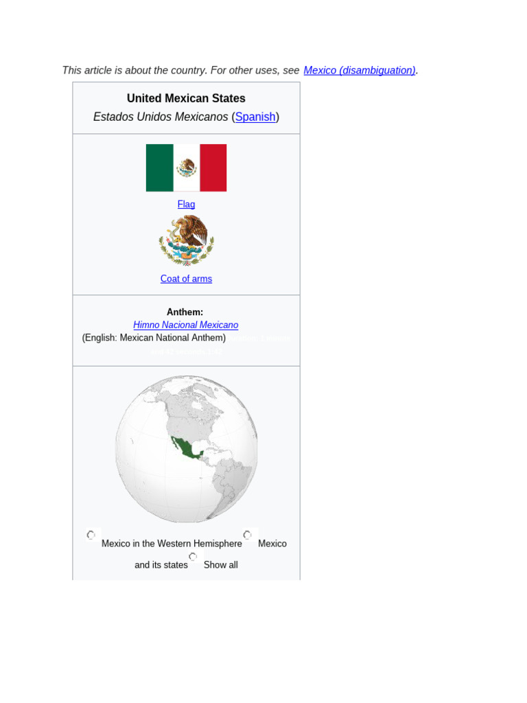 Mexico: History and Cultural Overview | PDF | Mexico | New Spain